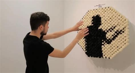 More Art Should Be Like This Fuzzy Pom Mirror Digg Interactive