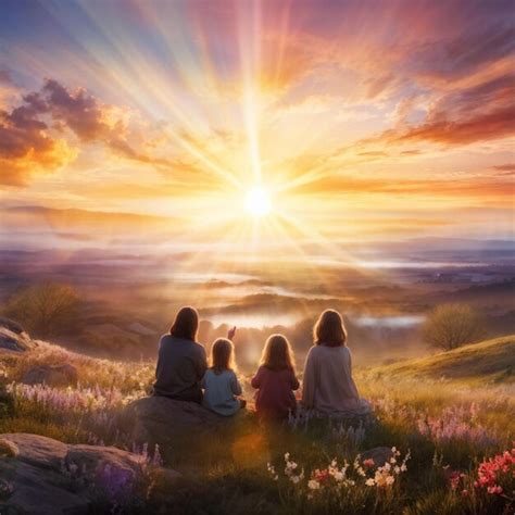 Blessed Easter Celebration With Spiritual Gratitude Premium Ai