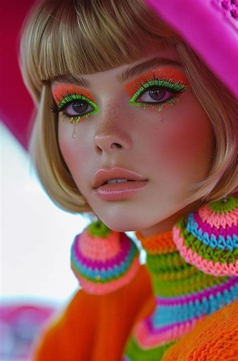 Pin By Rocio On Kwaii En Mi Galería 🔥🎧💯 Festival Makeup Neon Makeup