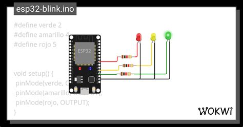 Esp32 O Semaforo Simple Wokwi Esp32 Stm32 Arduino Simulator