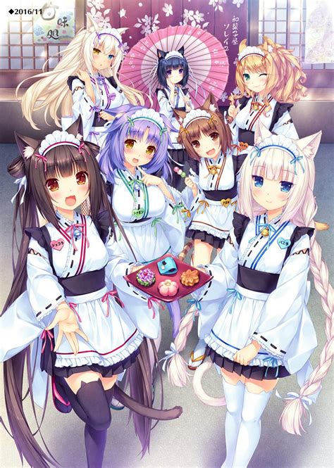 Chocola Vanilla Coconut Cinnamon Azuki And 2 More Nekopara Drawn