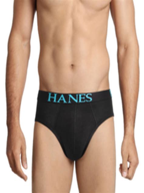 Buy Hanes Men Black Premium Modern Briefs P112 Briefs For Men 289389