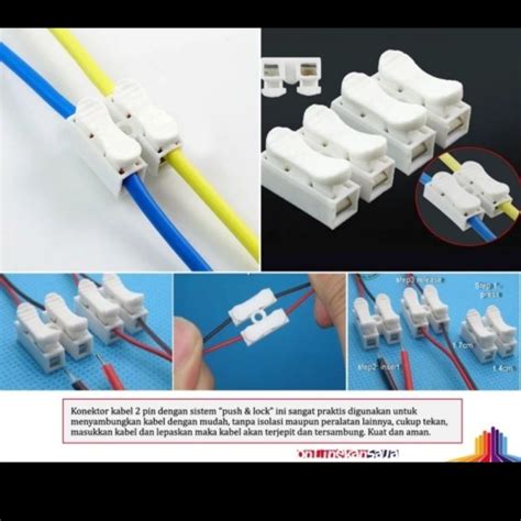 Jual Konektor Sambungan Kabel 2 Pin Jalur Shopee Indonesia