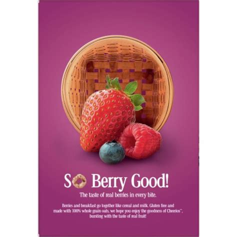 Cheerios Very Berry Sweetened Whole Grain Oat Cereal 109 Oz Kroger