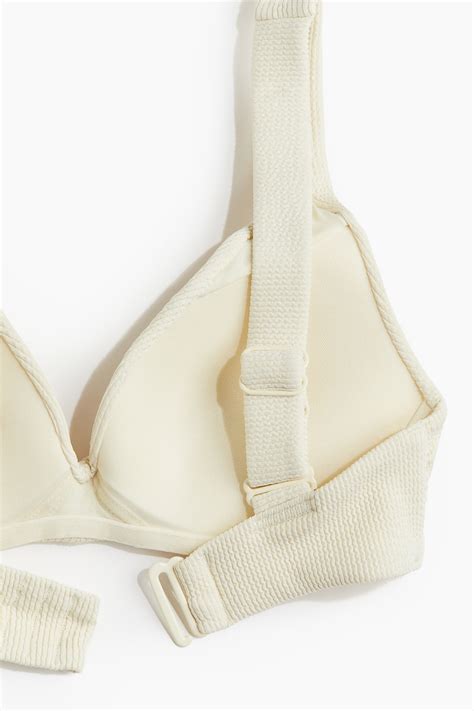 Push Up Bikini Top Pale Yellow Ladies Handm Gb