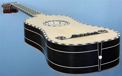 Voboam Model Baroque Guitar End View In Perspective