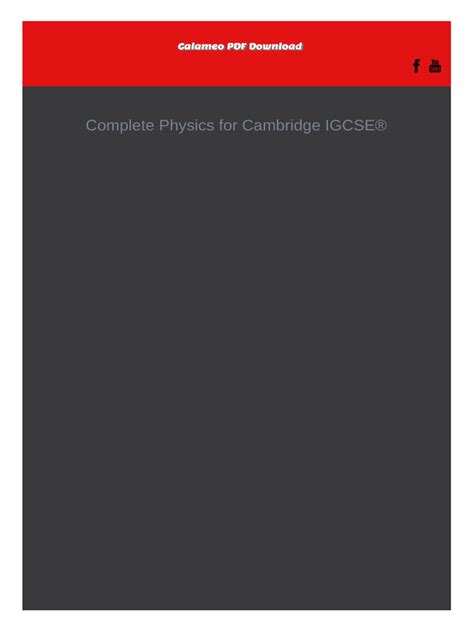 Igcse Physics Pdf
