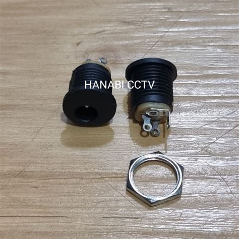 Jual Socket Dc Bulat Power Female Soket Panel Box Mount Soket Shopee