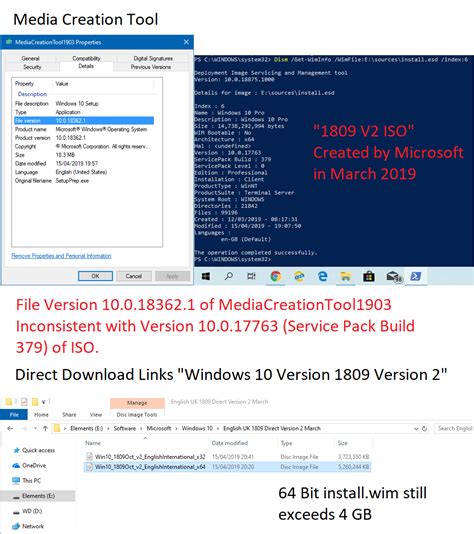 windows 10 version 1809 version 2 iso released updated in march 2019