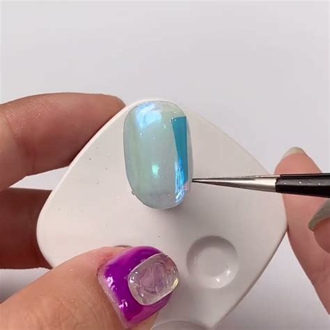 🧊광변파츠와 얼음네일스티커를 이용한 초간단 얼음네일💕 얼음네일 여름네일 우루우루네일 Summernail Uruurunails Filmnails Icenails