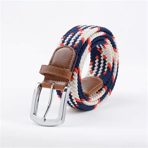 Elastic Belt Men Woven Elastic Belt High Quality Braided Woven Elastic