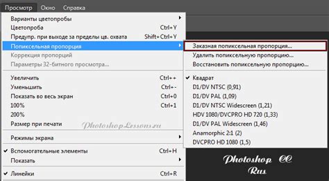 View Pixel Aspect Ratio Custom Pixel Aspect Ratio Просмотр