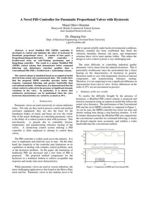 pid controller for pneumatic proportional valve pdf control theory