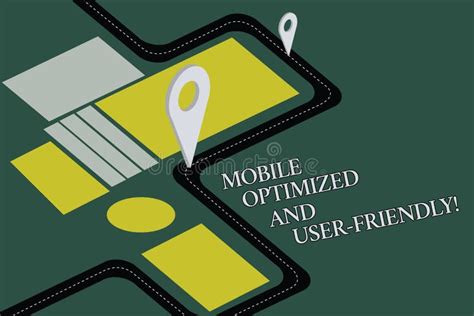 Conceptual Hand Writing Showing Mobile Optimized And User Friendly