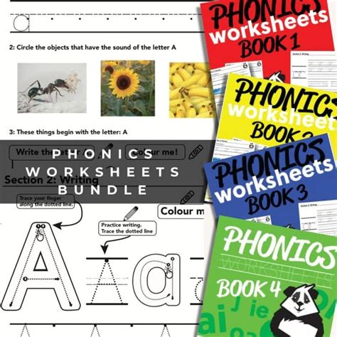 Phonics Worksheets Bundle Letter Formation Beginning Sounds