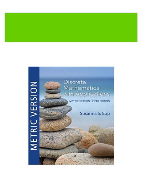 Full Discrete Mathematics With Applications Metric Version Fifth