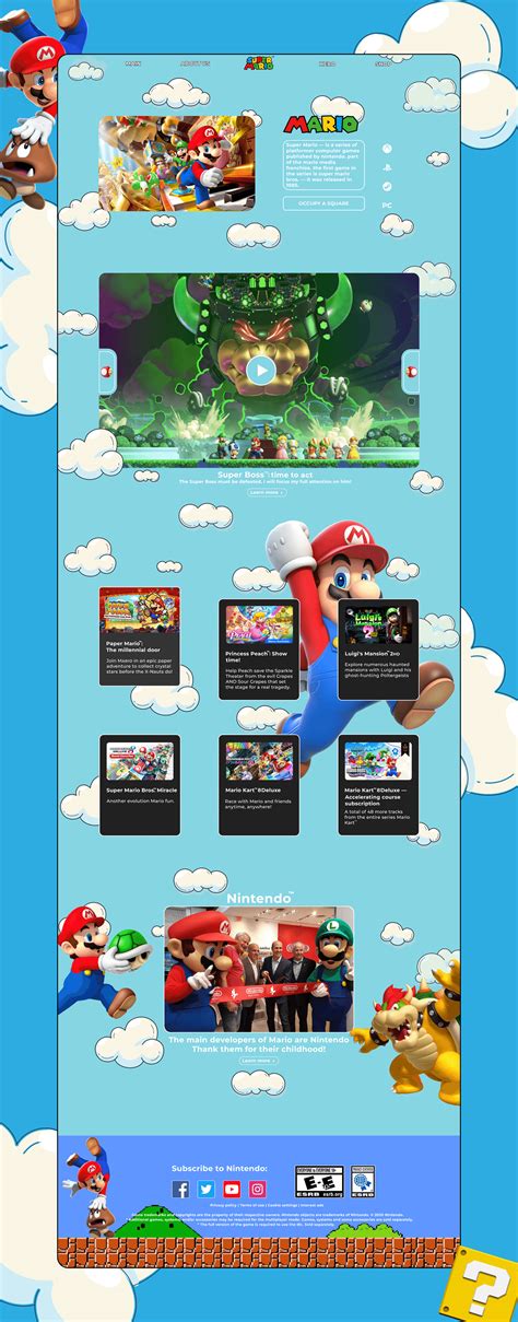 Mario Game Behance