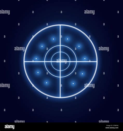 Neon Hud Futuristic Element Isolated On Dark Background Hi Tech User