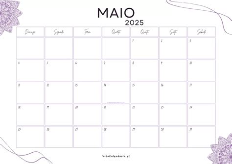 Calendário Maio De 2024 Para Imprimir🔰 Transforme Seu Dia Com A Energia