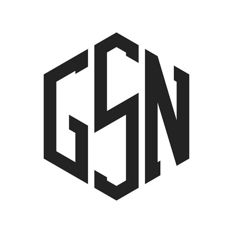 Premium Vector Gsn Logo Design Initial Letter Gsn Monogram Logo Using