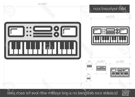 Music Keyboard Vector At Vectorified Com Collection Of Music Keyboard Vector Free For Personal Use