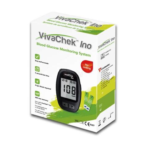Vivachek Ino Blood Glucose Test Meter Rayos