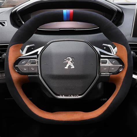 Diy 스웨이드 자동차 핸들 커버 푸조 308s 408 3008 307 508 액세서리스티어링 커버 Aliexpress