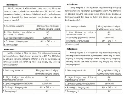 Suliranin Math Activity Sheet Bachelor Of Elementary Education Halimbawa Halimbawa Studocu