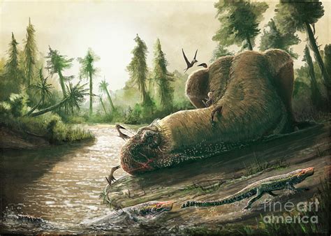 Kryptops Dinosaur Carcass By Science Photo Library