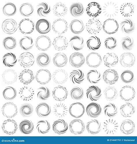 Geometric Abstract Circle Circular Element Vector Stock Vector Illustration Of Confluence