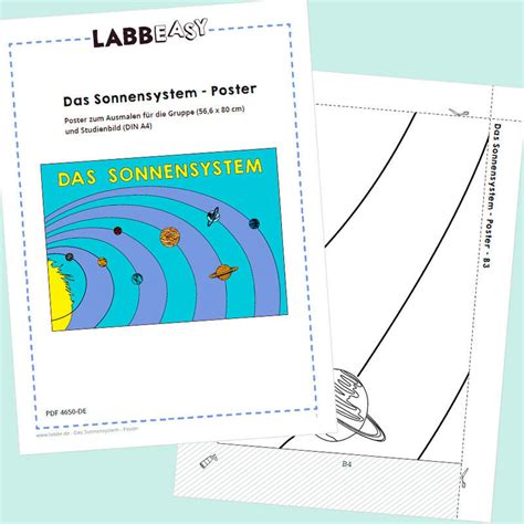 Das Sonnensystem Poster Pdf Basteln Labbé