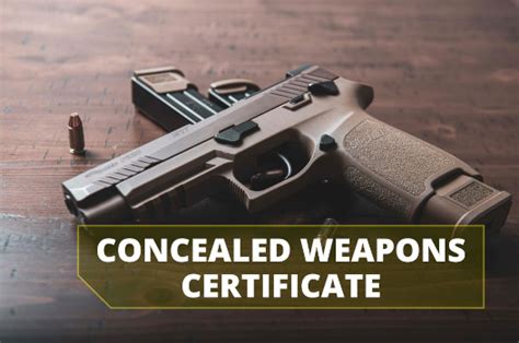 Concealed Weapons Certificate