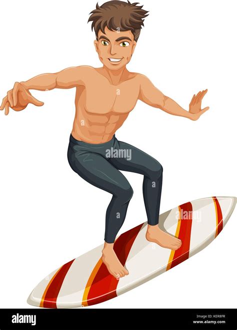 Guy Surfing Clipart Cartoon