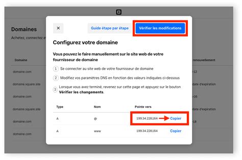 Connecter votre domaine à Vente en ligne Square Centre dassistance de Square CA