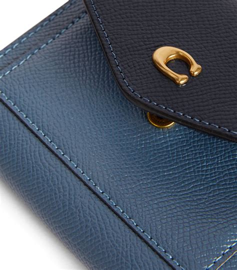 Womens Coach Blue Small Leather Wyn Wallet Harrods UK