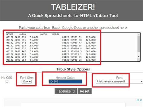 Cara Membuat Tabel Di Blog Dengan Mudah Dari Microsoft Excel Dayeuhluhur Blog