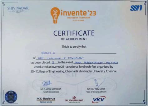 Rajesh G On Linkedin Hello Everyone I Won The Second Prize For Manufacturing Domain