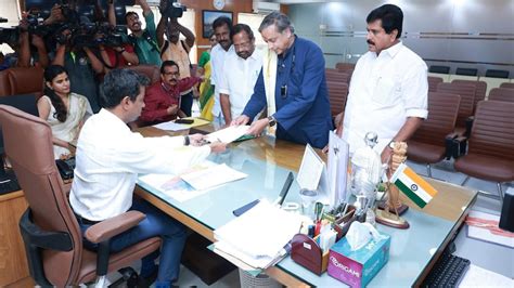 Tharoor Files Nomination From Thiruvananthapuram For 4th Bid In Ls