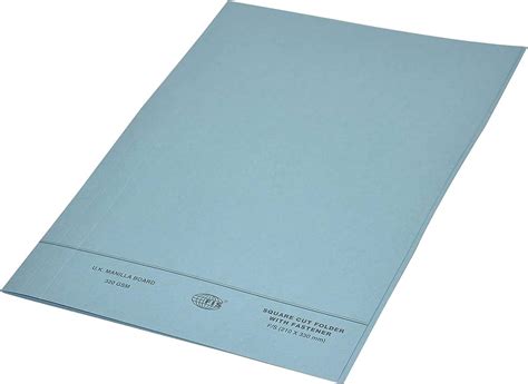 Fis Square Cut Folder A4 320 Gsm Blue Color Pkt 50 Pcs Arabian