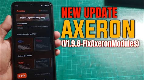 Update Aplikasi Axeron V1 98 X Module Gimpact V1 9🔥 Youtube