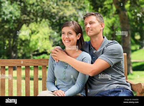Man Hugging His Girlfriend Stock Photo Alamy