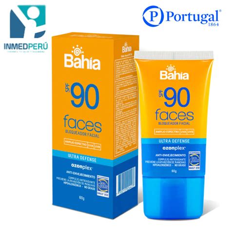 Bloqueador Solar Spf 90 Faces 60 G Bahia Inmed
