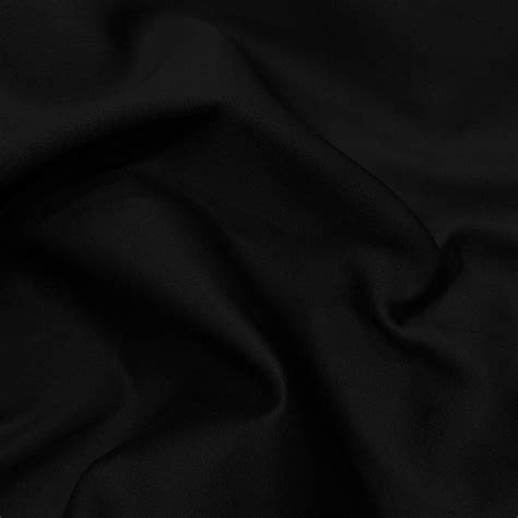 Black 100 Silk Mikado Fabric — Tissus En Ligne