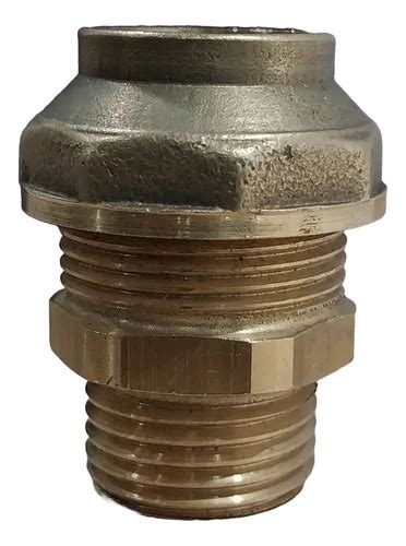 Racor Acople Plomo Plastico Mm Rosca Macho Bronce Bz