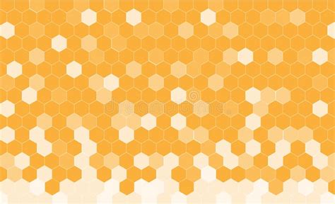 Yellow Orange Beehive Background Honeycomb Bees Hive Cells Pattern