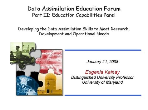 Data Assimilation Education Forum Part Ii Education Capabilities