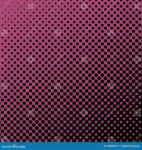 Plantilla Del Arte Pop Textura Modelo De Punto De Semitono Monocrom