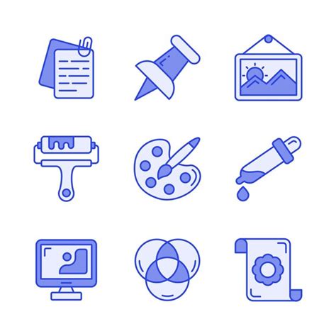 Premium Vector Take A Look At This Visually Appealing Art And Design Icons Set