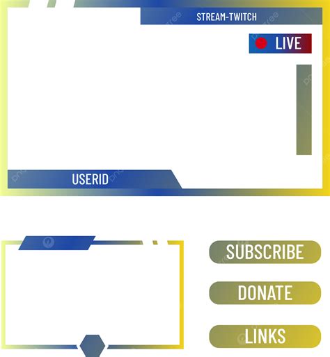 트 위치 스트림 패널 팩 빨간색과 파란색 그라디언트 색상 Png 벡터 디자인 경련 흐름 스트리밍 Png 일러스트 및 벡터