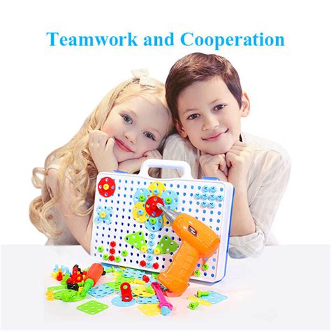 Luckjoy 237 Pieces Electric Diy Drill Educational Set Yijiaoyunstore
